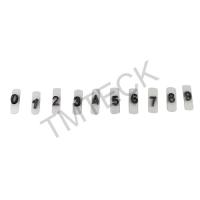 China LL2 Darkroom X-Ray Lead Letters & Numbers - Pure Lead 9mm x 6mm x 2mm Flat Face Markers for Radiation Shielding for sale