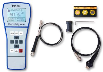 China TMD-106 Digital Conductometer with 60 KHz Sine Wave, 0.5mm Lift-off Compensation and 16,000 Data Storage for sale