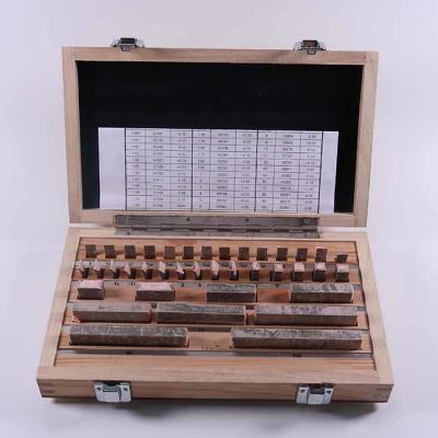 China 38 Pcs Grade 0 Steel Gage Block Set 1 to 100mm Slip Jo Blocks Certified for sale