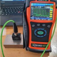 China 2.25 MHz Ultrasonic Flaw Detector AWS Transducer 0.625x0.750 Inch NDT Probe for sale