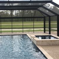 China 6ft Width Pool And Patio Screen Made Of Black PVC fiberglass for sale