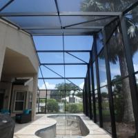 China UV Protected PVC Fiberglass Pool and Patio Screen Pest Resistant 0.33mm Wire Diameter Easy Installation for sale