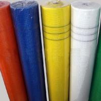 China Fiberglass Reinforcing Mesh Wall Roll 1.2m Green Color 800N Tensile Strength for sale