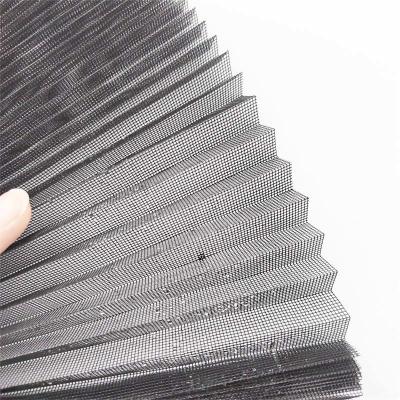 China High Durability Plisse Insect Screen Fire Resistance Pleated Height 14mm Tear-resistant Abrasion-resistant for sale