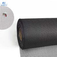 China 15m Mesh Size Customizable Fiberglass Insect Screen Color Black for sale