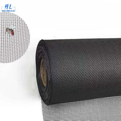 China 15m Mesh Size Customizable Fiberglass Insect Screen Color Black for sale
