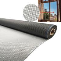 China Customized PVC Coated Mosquito Proof Window Screen For Bedroom Door Orange Coated for sale