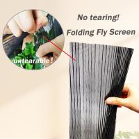 China Custom 16mm Pleated Height Anti Mosquito Pleated Fly Screen For Sliding And Folding Doors for sale