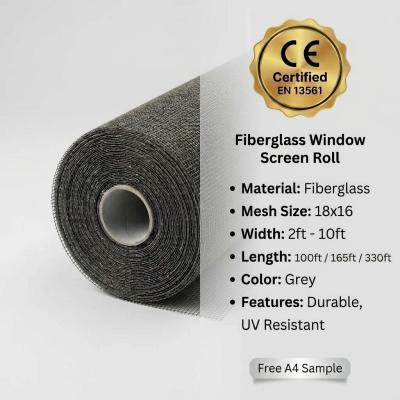 China Fiberglass Window Screen Mesh Roll for Mosquito Insect Protection | Wholesale Custom Sizes from Factory for sale
