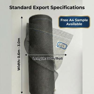 China 1m 1.2m 1.5m 1.8m insect screen mesh window and door screens corrosion resistant insect protection mesh for commercial for sale