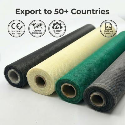 China Factory wholesale16x13 Mesh 84g Green Corrosion-Resistant UV Protection Window Screen Insect Net Balcony Windproof Screen for sale