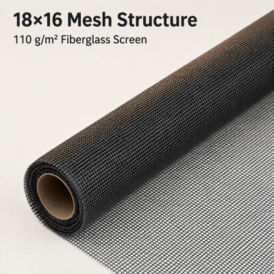 China Brand New18*16 Mesh 75g Gray Durable & Tear-Resistant Window Mosquito Screen Fly Curtain Bedroom Window Mesh for sale