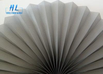 China Pleated Waterproof Folding Insect Screen / Plisse Insect Screen DIY Installation UV Resistant for sale