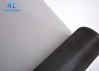 China 17*14 Black Color PVC Coated Fiberglass Mosquito Net For Preventing Insects for sale