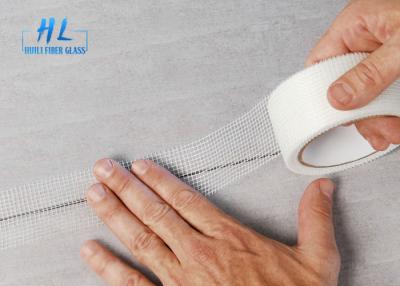 China Wall Crack Self Adhesive Fiberglass Tape 65gsm Density Single Adhesive Side for sale