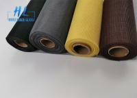 China 17*14 Ivory Color PVC Coated Fiberglass Mosquito Net For Windows for sale