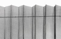 China 17*15 Grey Color Mesh Polyester Pleated Mesh For Sliding Doors for sale