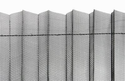China 17*15 Grey Color Mesh Polyester Pleated Mesh For Sliding Doors for sale
