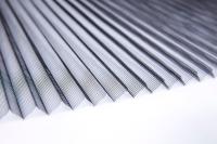China 17*15 Black Color Mesh Polyester Plisse Mesh For Sliding Doors Windows for sale