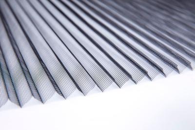 China 17*15 Black Color Mesh Polyester Plisse Mesh For Sliding Doors Windows for sale