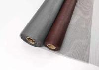 China 4ft*100ft Brown Color Fiberglass Window Screen Plain Weave Dustproof for sale