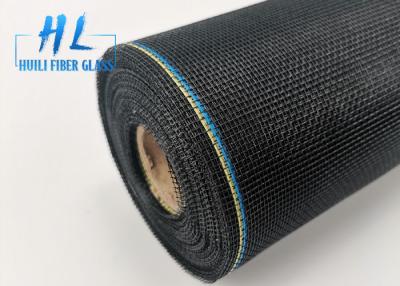 China Plain Weave 48 Inch Fiberglass Insect Screen Black Color For Windows for sale