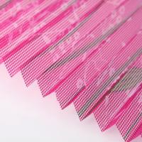 China Polyester Pp Sliding Folding Window Screen Tulip Pink Flower Printed Mesh for sale