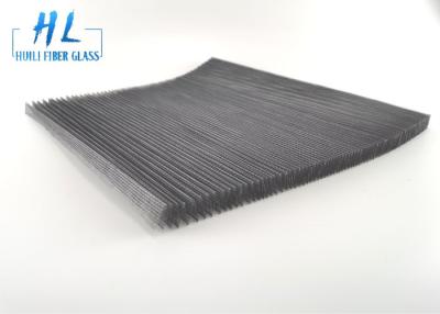 China Gray 18*15 Plisse Insect Screen , Fiberglass Fly Screen Mesh Good Air Ventilation for sale