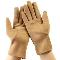 China Nylon Suede Winter Warm Gloves Women Sensitive Screen Touch Finger Driving for sale