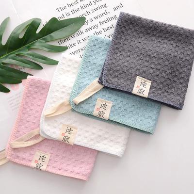 China Soft Waffle 16*16'' Microfiber Cloth Towel Custom Logo Wash for sale