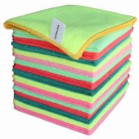 China Quick Dry Reusable 40x40cm Microfiber Polishing Towels Cloth Anti Static for sale