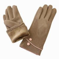 China Custom Embroidery Winter Warm Gloves Mittens Thermal Thick Touchscreen For Women for sale
