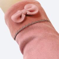 China Stylish Pink Polyester Windproof Warm Gloves Outdoor Work for sale