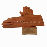 China Bulk Luxury Full Finger Winter Warm Gloves Rivet Texting Touch Screen for sale