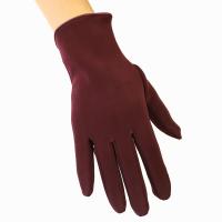 China Polyester Winter Warm Gloves Fashion Classic Red Stretch for sale