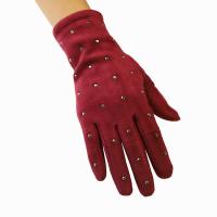 China Customized 22cmx16cm Winter Warm Gloves Red Beautiful For Girl for sale