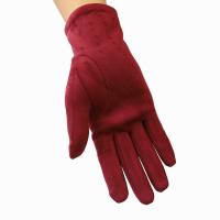 China Customized 22cmx16cm Winter Warm Gloves Red Beautiful For Girl for sale