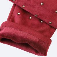 China Customized 22cmx16cm Winter Warm Gloves Red Beautiful For Girl for sale