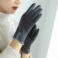 China Touch Screen Hand 22x16cm Winter Fleece Gloves Warm Wool for sale