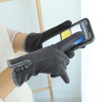 China Touch Screen Hand 22x16cm Winter Fleece Gloves Warm Wool for sale