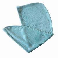 China 300gsm Super Absorbent Microfiber Plopping Cap / Magic Fast Drying Hair Towel for sale