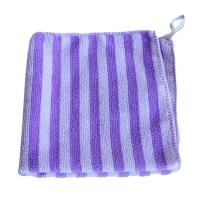 China Custom Striped Terry 800gsm Microfiber Cloth Cleaning 40x40cm for sale