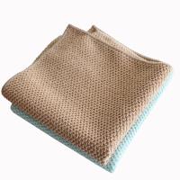 China Machine Washable Microfiber Glass Towel Rags Dishcloth For Auto Cleaning for sale