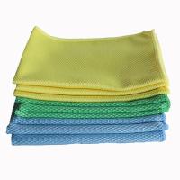 China Blue Yellow Green Kitchen Microfibre Dish Cloths Towels custom Thickness for sale