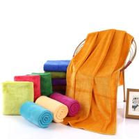 China 400gsm Lime Green Turquoise Microfiber Extra Large Jumbo Bath Towels For Spa for sale