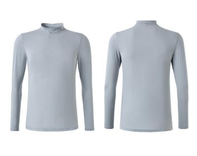 China Golf Clothes Men&prime;s Spring and Summer Sunscreen T-Shirt Ice Silk Leggings Long Sleeve High Neck Korean Version of Quick Dry Cool Feeling Ball Suit for sale