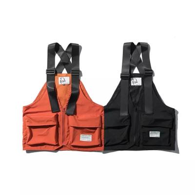 China Summer High Street Plus Pockets Zipper Sleeveless Vest for sale