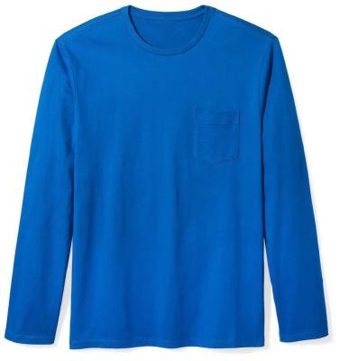 China Fashion Factory Wholesale Men&prime;s Generally Fitted Long Sleeve T-Shirts with Pockets for sale