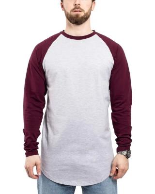 China Baseball Long Sleeve T-Shirt Basic Raglan Sleeve of The Oversize Fashion Men&prime;s Long Sleeve T-Shirt L/S for sale