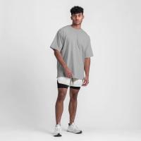 China Loose Sports Casual Oversized T Shirt S Solid Color Cotton Large Size for sale